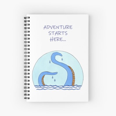 Artwork-Cover Notebook – Adventure Octopus – sandra burns art