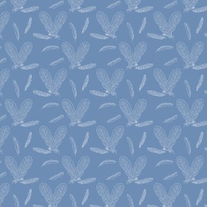 Pattern – Blue Feathers – sandra burns art
